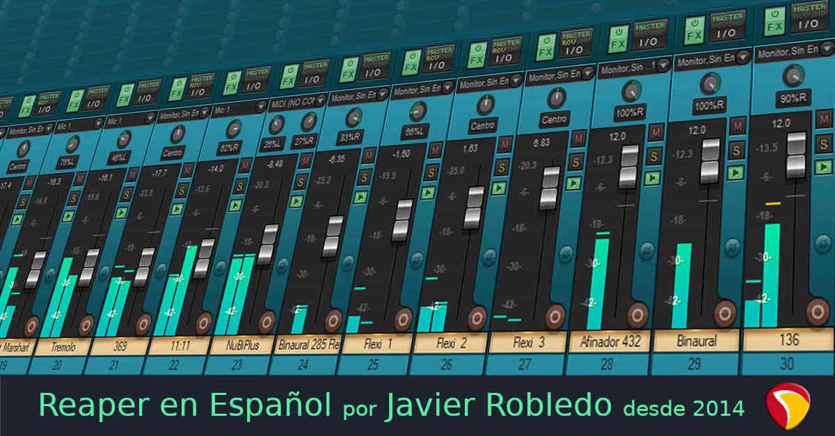 Cómo poner Reaper en Español Oficial 2025 por Javier Robledo